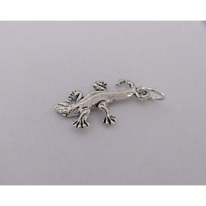 JOELLE STORE Sterling Silver 925 Gecko lizard charm JOELLE STORE