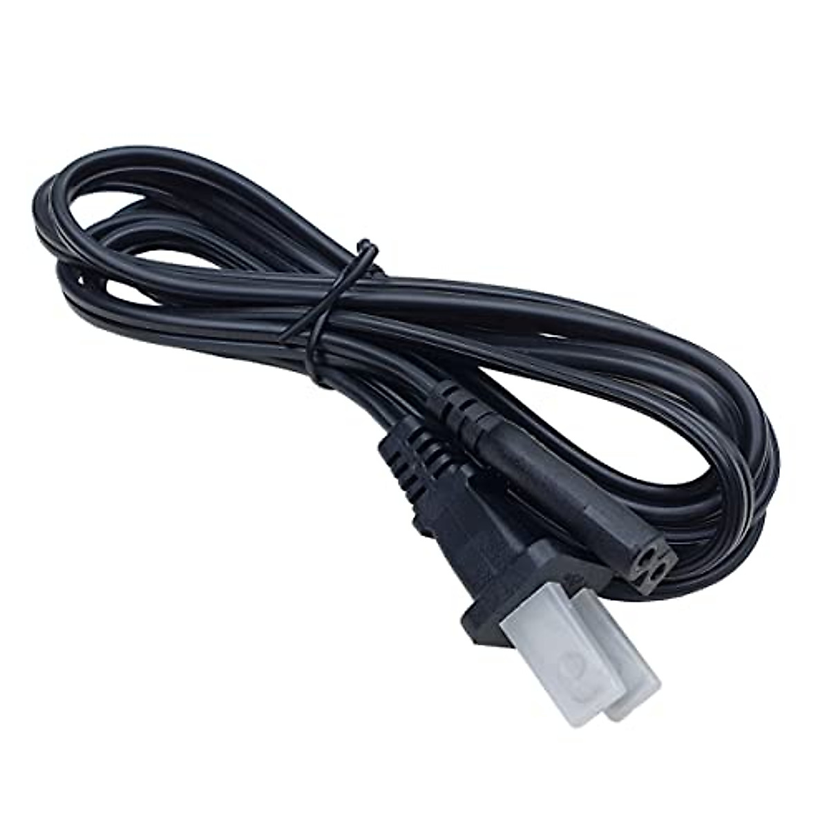 SHAFI® 10FT 2 Prong Power Cord - [UL] Polarized Power Cord NEMA1-15P to IEC-C7 - Replacement Figure 8 AC Power Cable Compatible with Vizio LED-HDTV D-E-M-Series, Sound Bar, Sewing Machine - 10-Feet