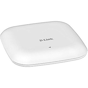 D-Link AC1300 Wave 2 Dual-Band PoE Access Point, Stand-alone or Remote Software Managed (Nuclias Connect), Gigabit Port, Wall or Ceiling Mount, Supports 802.3af PoE, WiFi Bridge Mode (DAP-2610) White
