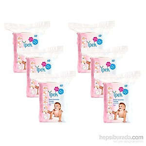 İpek Baby Large Cotton Pads Dry Square White (Classic 360-count)