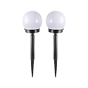 LED Yard Path Power Garden 2Pcs Light Patio Road CZ Ball Outdoor Solar Lamp LED Light 10 Led Light String