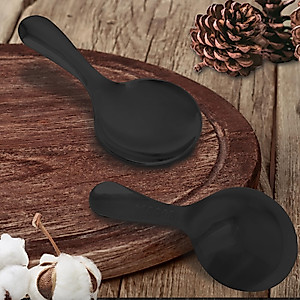 Cionyce 5 Pack of Stainless Steel Mini Spoons - Ice Cream Spoon Short Handle, Perfect for Condiments, Desserts, Tea, Coffee - Black Spoons