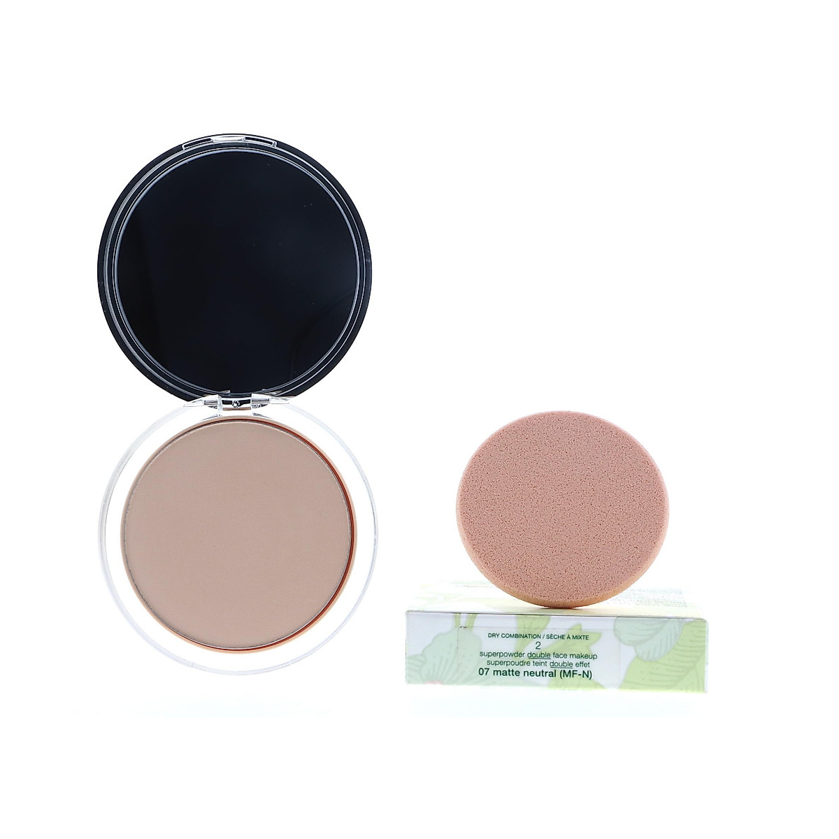 Clinique SuperPowder Double Face Makeup Powder Compact .35 oz, Matte Neutral