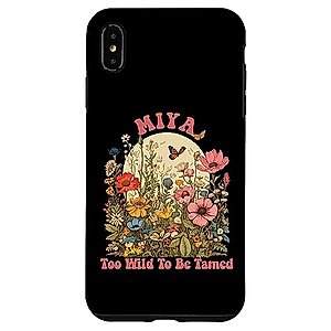 iPhone XS Max MIYA Name Cute Retro Girls Wildflower MIYA Name Case