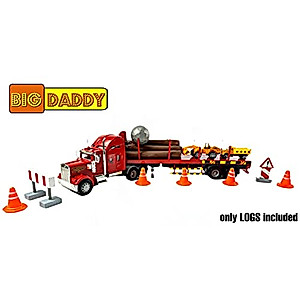 Big Daddy Big Rig Heavy Duty Tractor Trailer Transport Series Lumber Truck Tractor Trailer