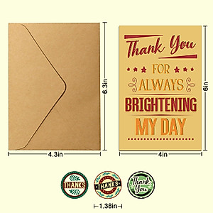 Employees Appreciation Cards Bulk, Thank You Motivational Cards for Business Team Work, Encouragement Affirmation Note Cards for Staff Coworker Friend Family - 12 Unique Designs(4 x 6 In, 24 Pack)