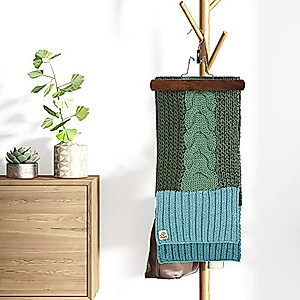 Nature Smile Wooden Pants Hangers 20 Pack Non Slip Skirt Hangers, Smooth Finish Solid Wood Clamp Hangers Hair Extension Hangers Jeans/Slack Hangers with 360° Swivel Hook (20Pcs, Retro)