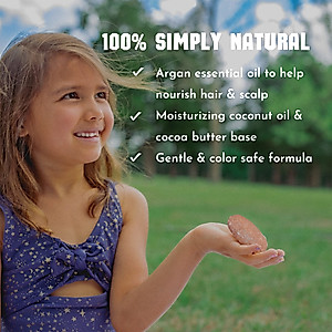 Clever Yoga Argan Oil Shampoo Bar - Moisturizing, 100% Vegan, Plastic-Free, Protecting Natural Oils - Made in USA