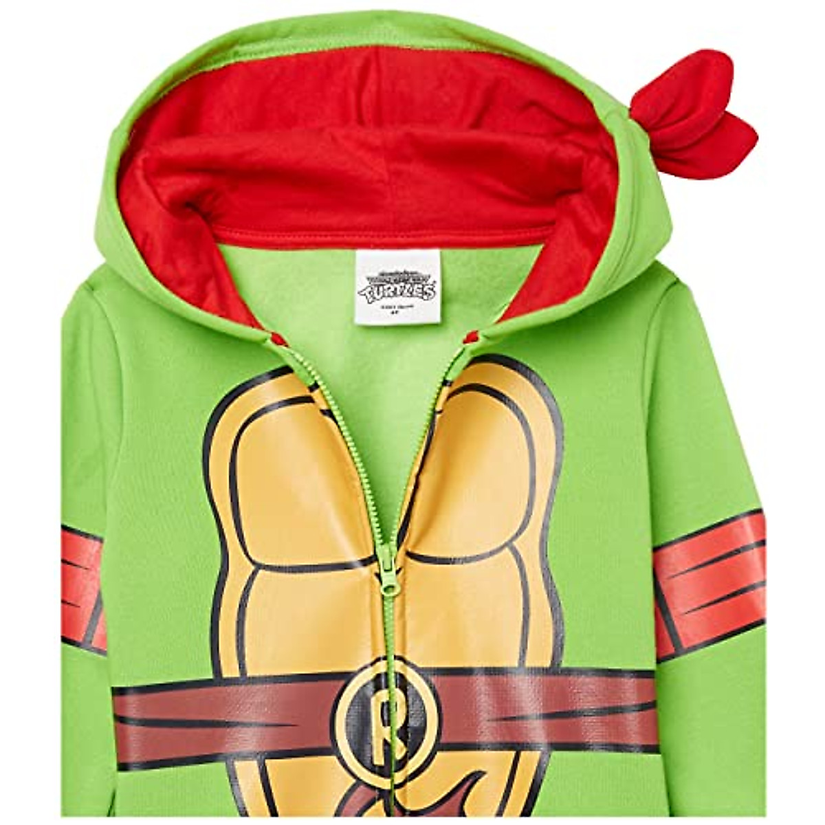 Teenage Mutant Ninja Turtles Baby Boys Graphic Zip-up Hoodie Sweatshirt, Red, 4T US