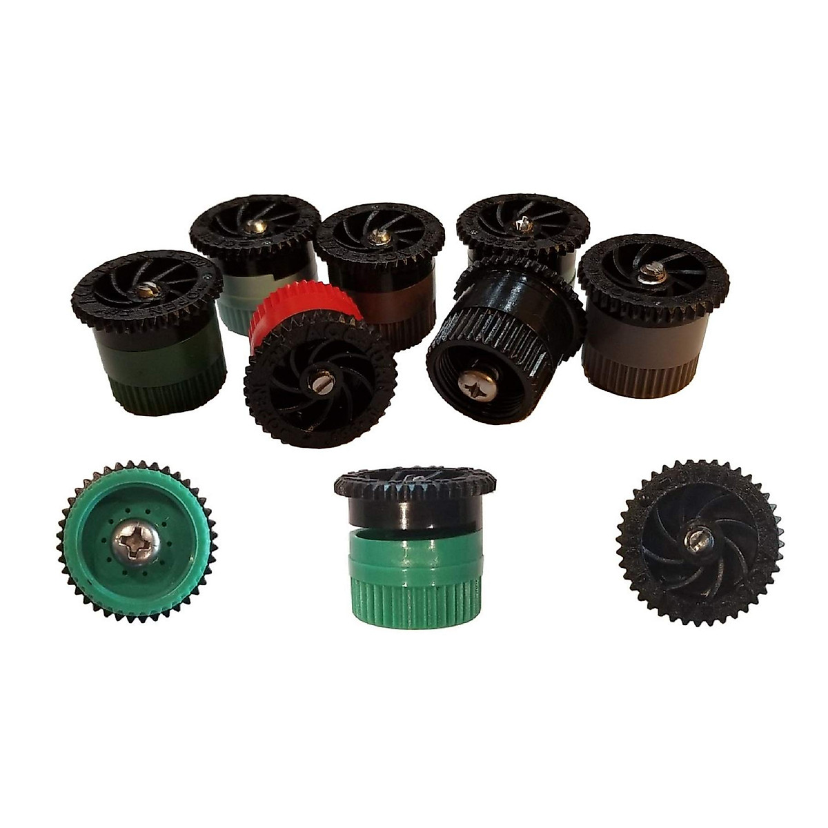 Modtek Replacement Pop UP Sprinkler Heads for RainBird, Hunter, Orbit Pop Up Sprinklers, Sprinkler Color May Vary. (5, 8AN)