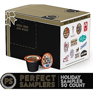 Perfect Samplers Tea Pods, Cider, Hot Chocolate, Cappuccino & Coffee Pods Variety Pack, Single Serve Coffee & K Pod Variety Pack for Keurig K Cups Brewers, Coffee Gift Set, 50 Count