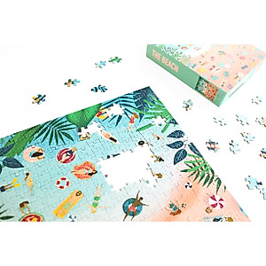 500 Piece Puzzles for Adults - Jigsaw Puzzles 500 Pieces - 500 Piece Puzzle - Day at The Beach - Beautiful Artistic Tropical Jigsaw Puzzles for Adults, Teens and Families