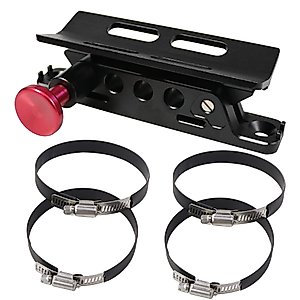 Bestaoo Adjustable Roll Bar Fire Extinguisher Mount Holder for Jeep Wrangler TJ JK JKU JL UTV Polaris RZR Ranger Camper Van, Aluminum, Quick Release