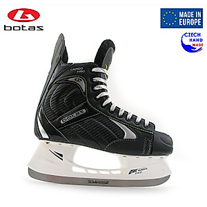 Botas - LARGO 571 PRO - Men's Ice Hockey Skates | Made in Europe (Czech Republic) | Color: Black, Size Adult 12