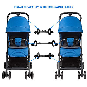 Wallfire Baby Stroller Connectors Universal Baby Cart Pushchair Connectors