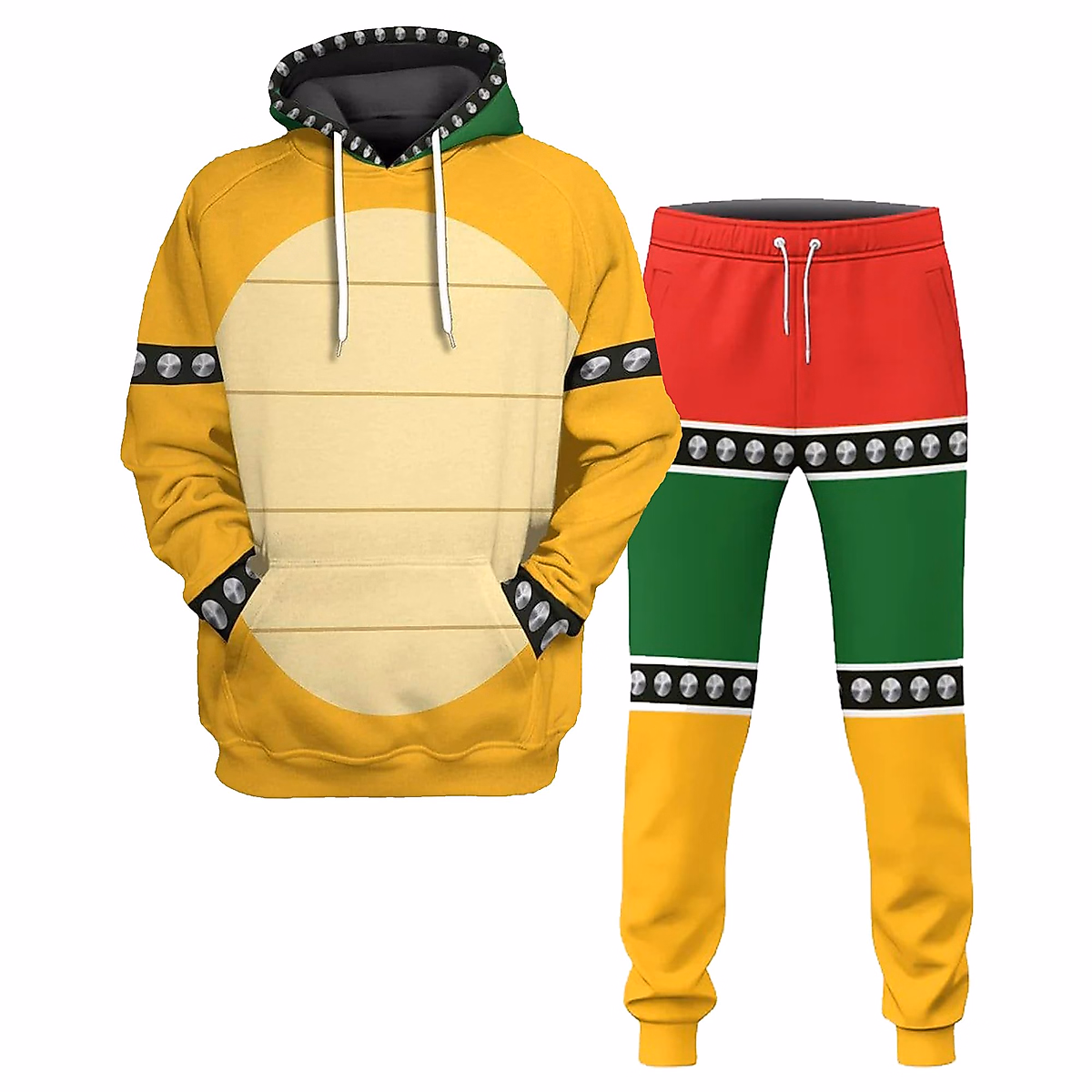 LIRYNORY Game Fashion Graphic Hoodies Set Funny Cartoon Hooded Sweatshirt Anime Cosplay Costume for Men Women