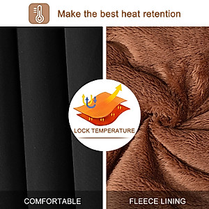 FARVALUE Womens Water-reprllent Winter Coat Thicken Puffer Jacket Warm FLeece Lined Parka with Fur Hood Black Large