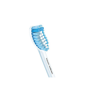 Philips Sonicare Genuine Sensitive Replacement Toothbrush Heads for Sensitive Teeth, 3 Brush Heads, White, HX6053/64