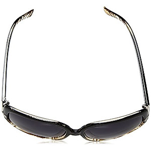 TAHARI womens Th124 Glamorous Oversized UV Protective Women s Rectangular Sunglasses Elegant Gifts for Women 58 mm, Black Fade, mm US