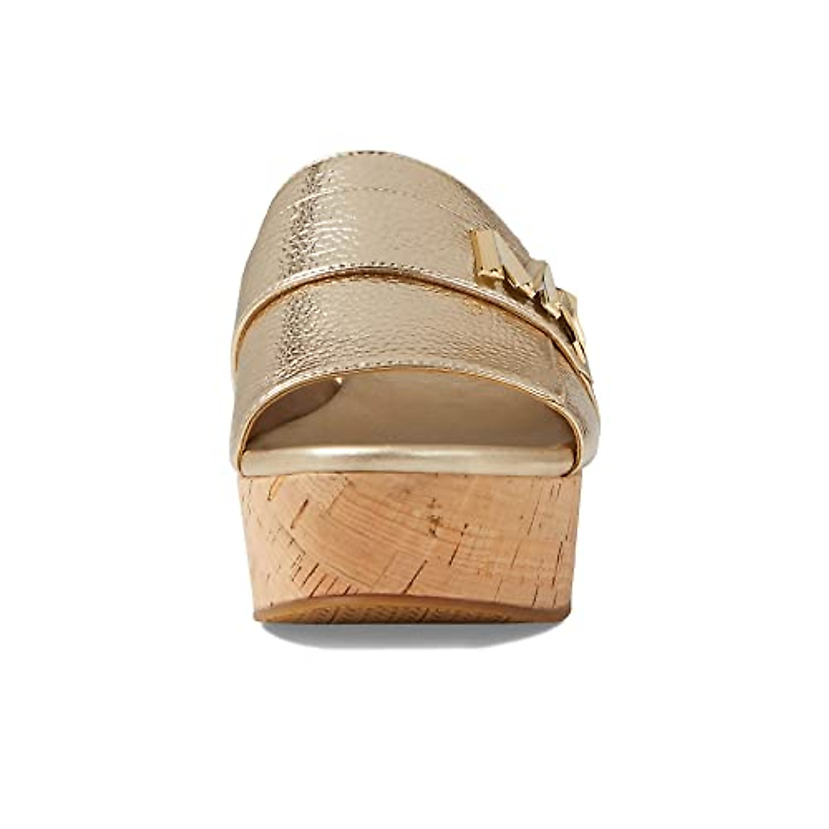 Michael Kors Jilly Platform Slide Pale Gold 9.5 M