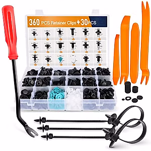 GOOACC - GRC-34 Push Bumper Fastener Rivet Clips with 18 Most Popular Sizes Auto Push Pin Rivets for Benz, BMW, Toyota, Honda, Subaru, Nissan, Mazda etc