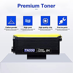 TN550 3PK ALUMUINK Replacement for Brother HL-5240 5250DN/DNT 5350DN/DNLT 5370DW/DWT 5280DW 5380DN MFC-8370 Printer, 3-Pack [4,000 Pages]