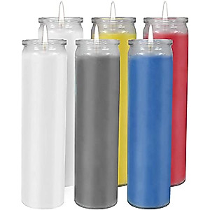 CocoSoy Jumbo Glass Organic Candles, 9-Day Devotional Prayer Sanctuary Candles. Great for Religious, Memorial, Vigils, Prayers, Blessing. Botanical Coconut Soy Wax, Set 3 Yellow Candles