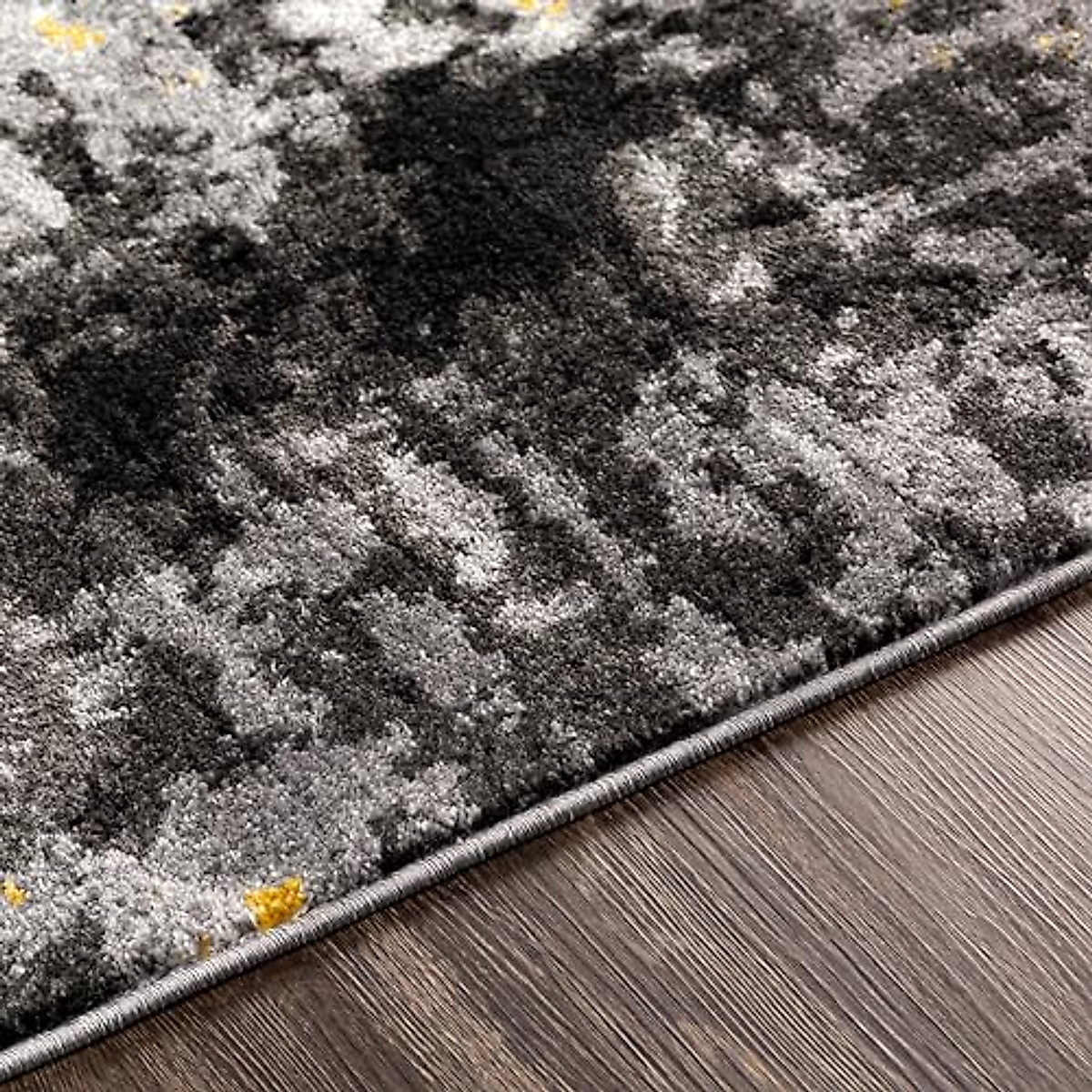 Livabliss Cantrell Modern Abstract Area Rug,7'10" x 10'(8' x 10'),Black
