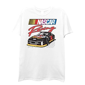 NASCAR Vintage Daytona 500 Shirt - Vintage Race Car Racing Mens Graphic T-Shirt (White, X-Large)