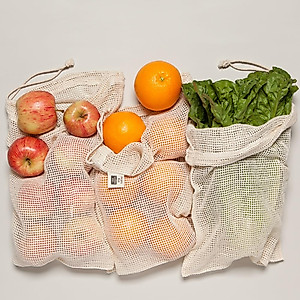 NOW DESIGNS Le Marche Natural Produce Bags, 3 CT
