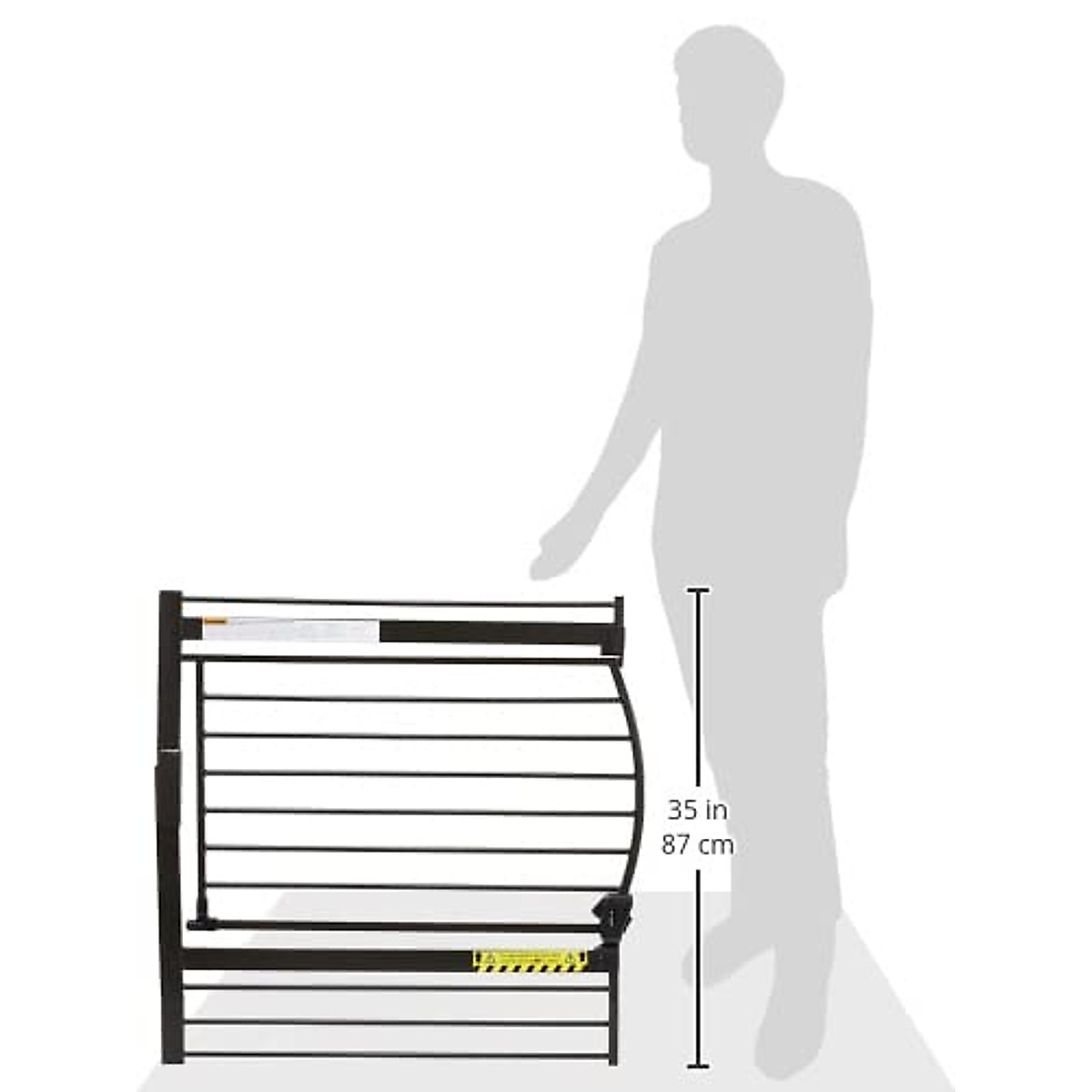 Regalo Easy Step Arched Décor Walk Thru Baby Gate, Includes 4-Inch Extension Kit, 4 Pack Pressure Mount Kit and 4 Pack Wall Mount Kit, Bronze, 30-Inches Tall (Pack of 1)