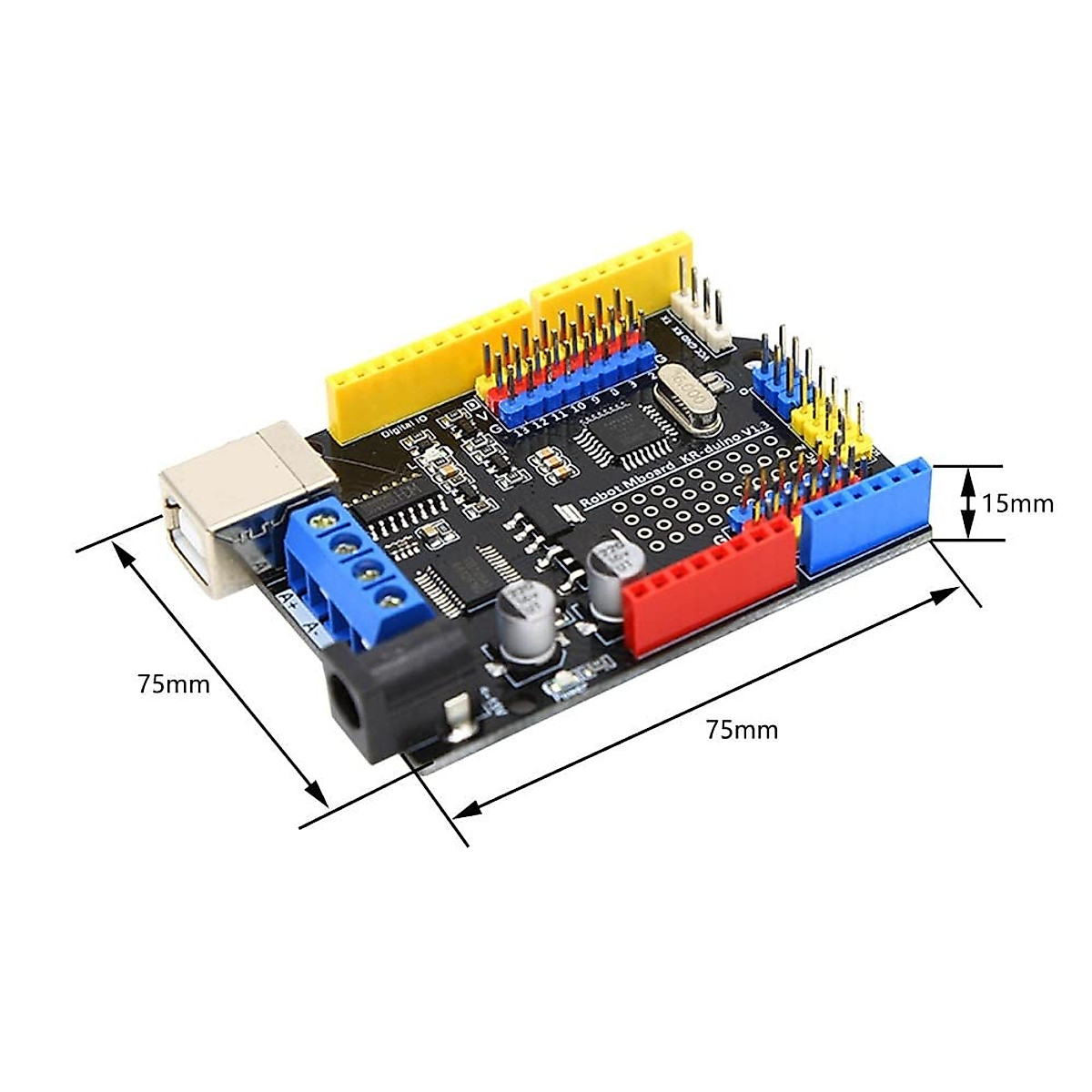 TB6612 Motor Drive Controller Board, 0.6A Dual DC Motor Driver Module MCU Micro Controller Board