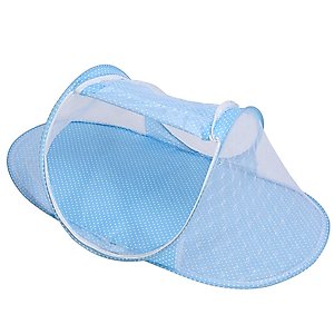 Raguso Crib Net, Soft Baby Net Easy to Carry Infant Bed Net for Outdoor Activities(Blue)