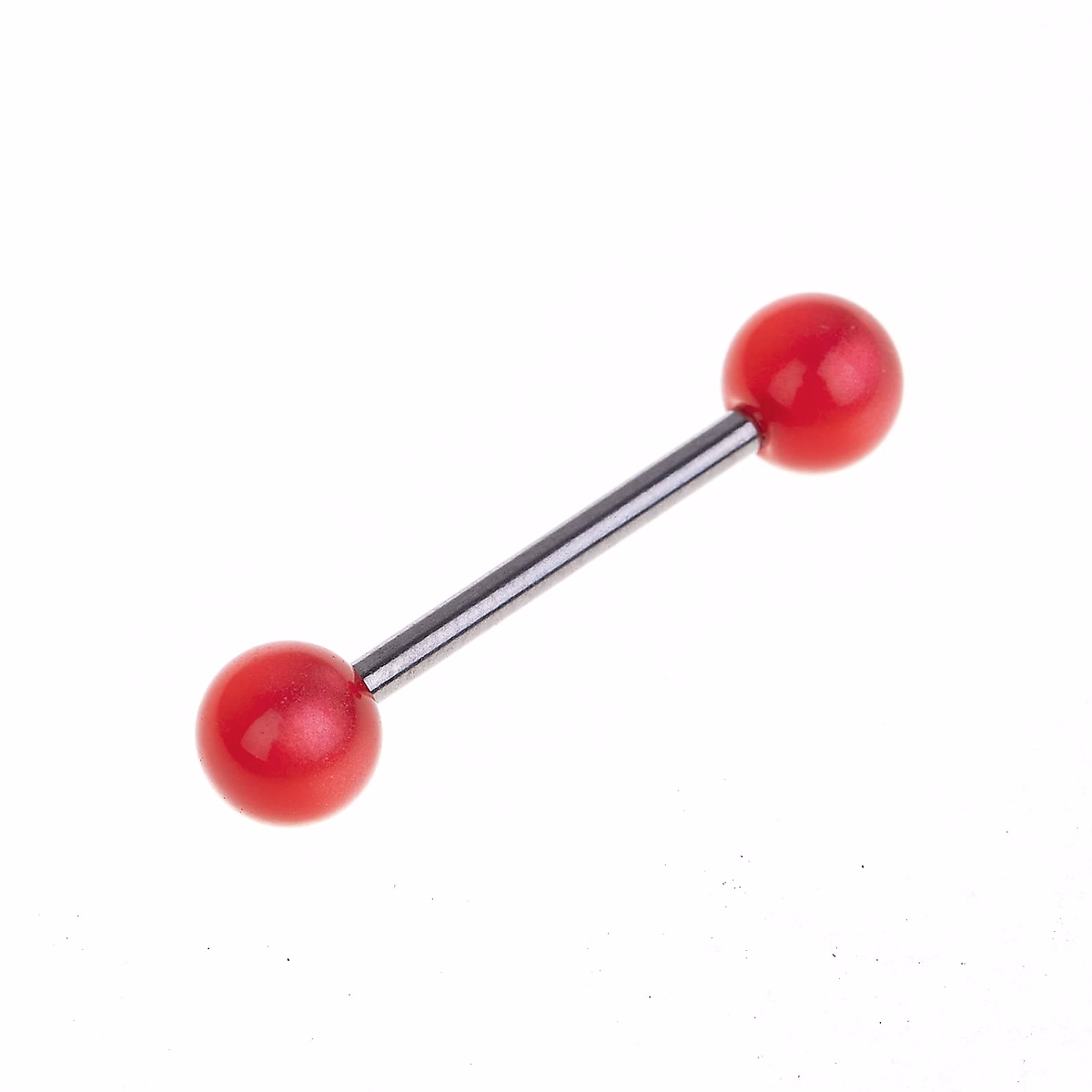 Memsion 20pcs 14G Tongue Rings 316L Surgical Stainless Steel Hypoallergenic Tongue Ring Acrylic Straight Barbell Tongue Piercing Pack Mix Color Nipple Piercing for Women Men