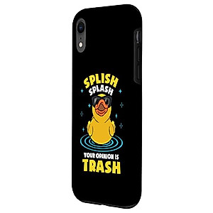 iPhone XR Funny Rubber Ducky Duckie Yellow Bath Toy Rubber Duck Case