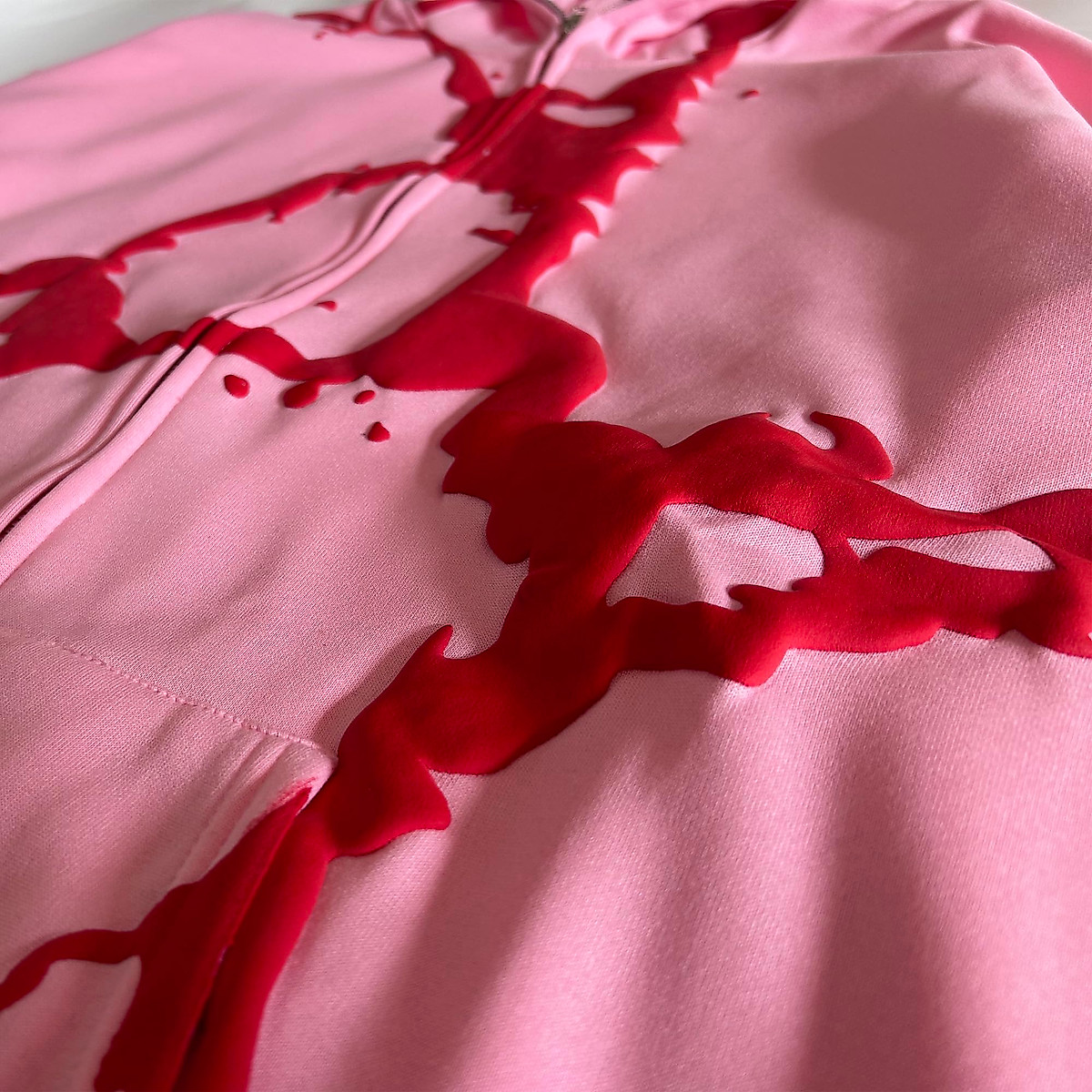 PLAYPUNK Full Zip Hoodie Y2k Pink Spider Pullover Vintage Graphic Hoodies Oversized Sweatshirt Goth Grunge Punk Jacket