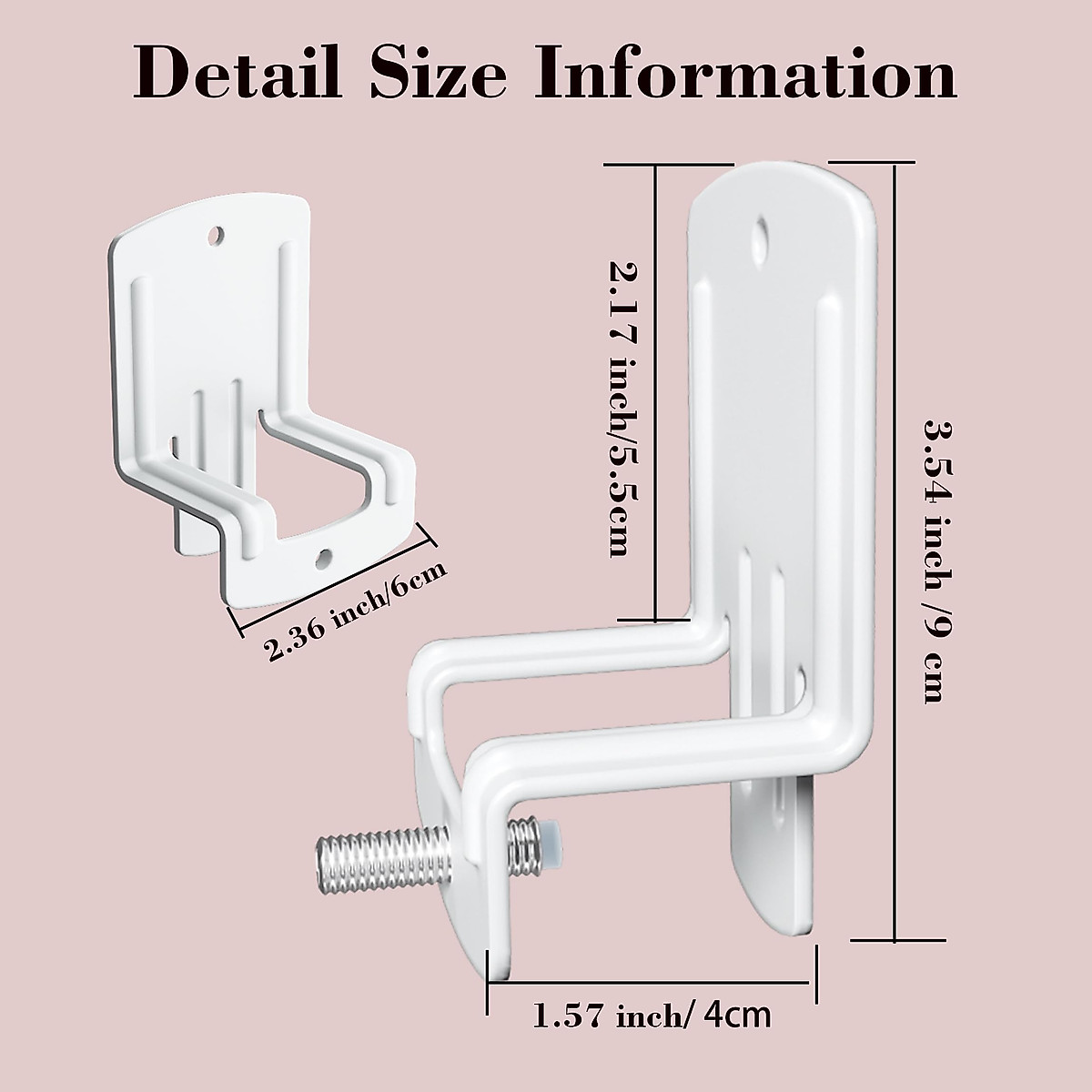 Unique 6 Pcs Metal Anti-Slip Mattress Gaskets-Secure Your Mattress in Place, Prevent Slipping-Solid and Easy to Install, Perfect for Home & Dorm Use/White