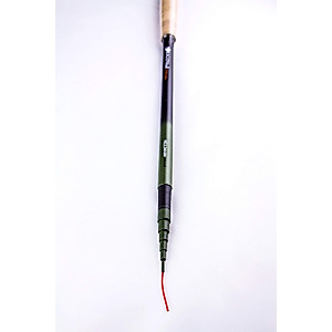 DRAGONtail Tenkara Hellbender Big Fish Zoom 13' / 11.3' Tenkara Rod Plus Complete Starter Package – Flies, Leader, Tippet, Line Holder, Storage Tube, and Rod Sock