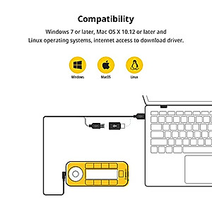 XENCELABS Quick Keys for Pen Tablet, Pen Displays, 40 Customizable Shortcut Keys, OLED Display, Used Wired or Wirelessly for macOS, Windows, and Linux