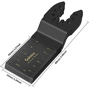 100 Pcs Universal Oscillating Tool/Saw Blades,Oscillating Multitool Blades Fit Fein Multimaster Porter Cable Bosch Ryobi Dewalt Milwaukee Rockwell Oscillating Tool Blades