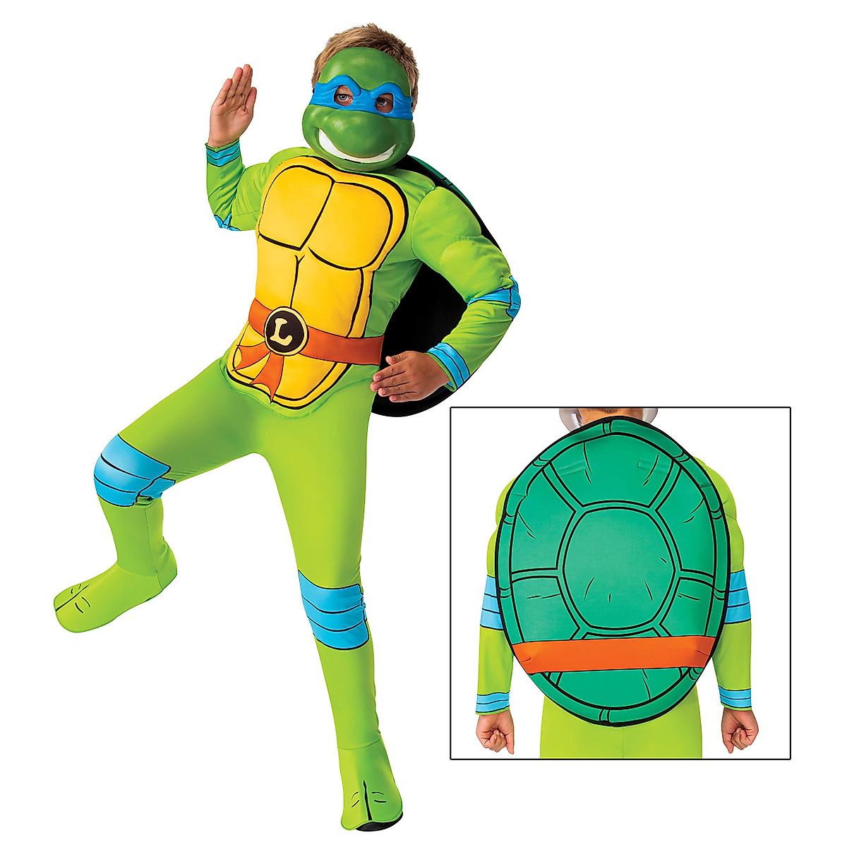 Rubies Boy's Nickelodeon Retro Classic Teenage Mutant Ninja Turtles Leonardo Costume, Large for Themed Parties and Halloween