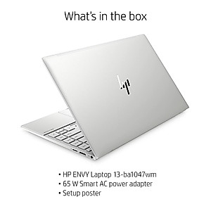 HP Envy 13 2022 Business Laptop 13.3" FHD IPS 4-Core Intel i5-1135G7 8GB DDR4 256GB SSD Intel Iris Xe Graphics Thunderbolt 4 Wi-Fi 6 Backlit Keyboard Fingerprint Windows 11 Pro w/ONT 32GB USB