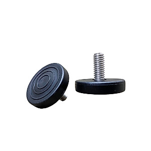 SINGTAN #304 Stainless Steel Furniture Levelers-Pack of 4 | Furniture Feet,Heavy Duty Adjusting Foot Adjustable Furniture Legs | Table Levelers | Chair Levelers,3/8"-16 Threaded Bolt, Thread Pitch:16