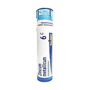 Boiron Zincum Metallicum 6C, 80 Pellets, Homeopathic Medicine for Leg Cramps