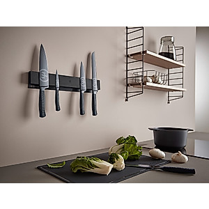 Wusthof Performer 15'' Magnetic Knife Storage Bar, Black, Large