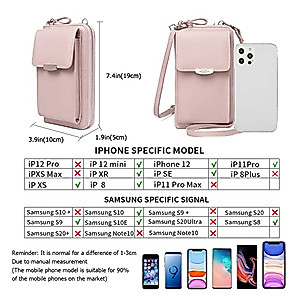 myfriday Small Wallet for Women PU Leather Phone Checkbook Organizer Zipper Coin Purse