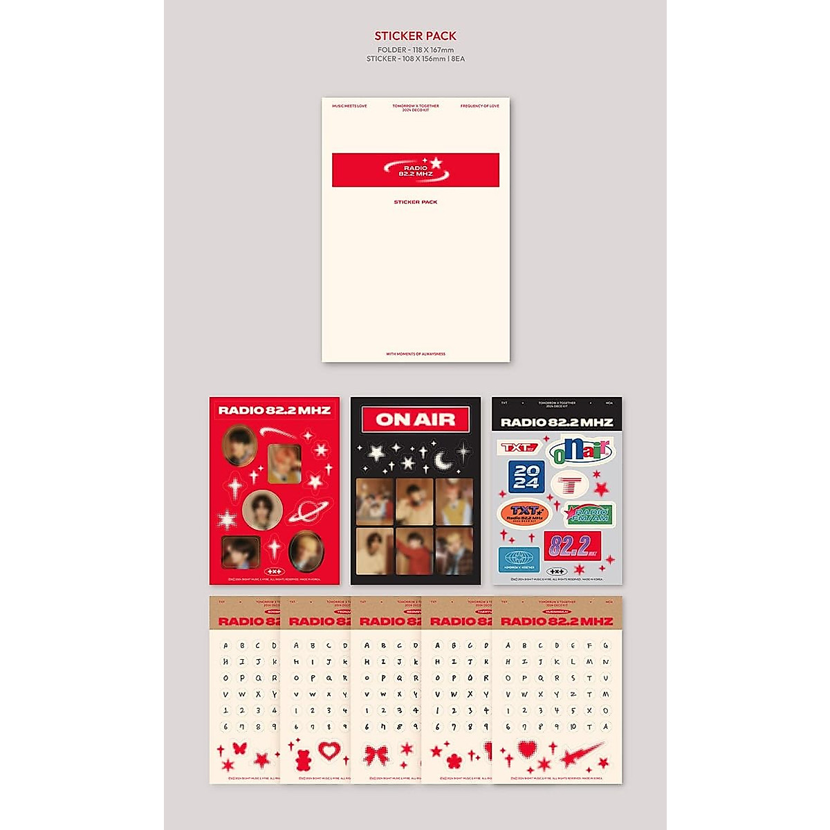 Dreamus TXT Tomorrow X Together 2024 Deco KIT