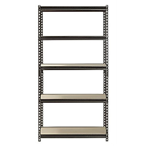 Muscle Rack UR361872PB5PAZ-SV Silver Vein Steel Storage Rack, 5 Adjustable Shelves, 4000 lb. Capacity, 72" Height x 36" Width x 18" Depth