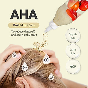 mimosu Apple Cider Vinegar Hair Rinse with Rice Water 10fl.oz, Rice Water for Hair Growth Cleansing Conditioner,Gentle Scalp Cleanser for Build Up, Glycolic Acid Dandruff Treatment