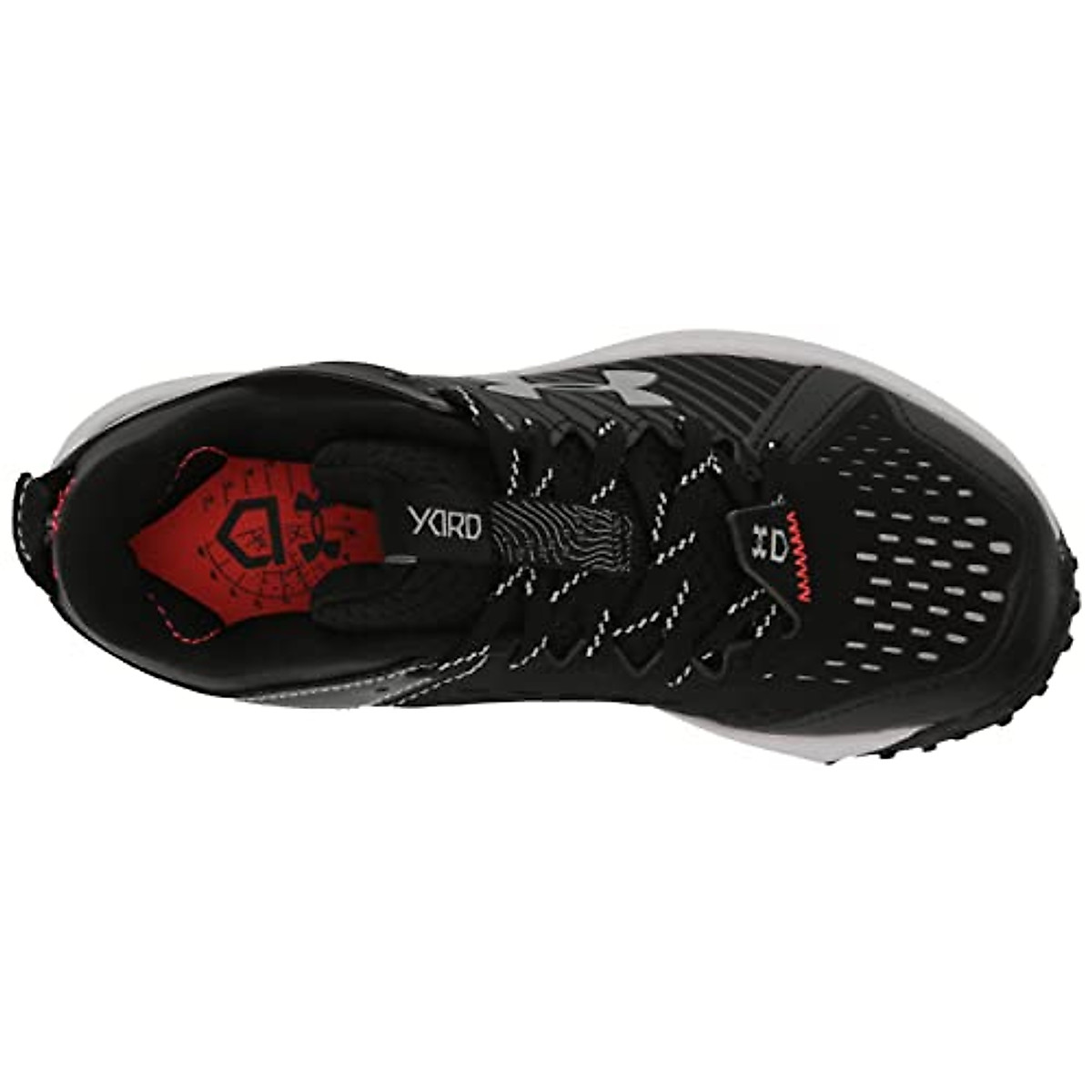 Under Armour Boys' Yard Turf Jr., (001) Black/Black/White, 6, US